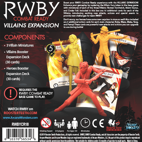 RWBY: Combat Ready Villains Expansion – Chief Cards