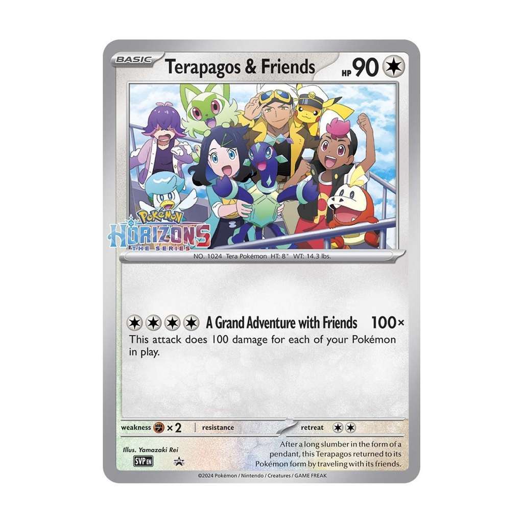 Pokemon TCG x Horizons Terapagos & Friends Sealed Oversized Promo Card ...